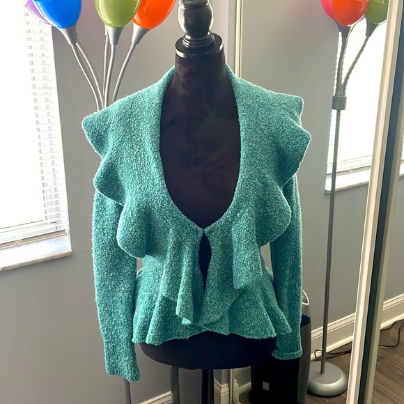 Moda International | Sweaters | Teal Flutter Moda International ...